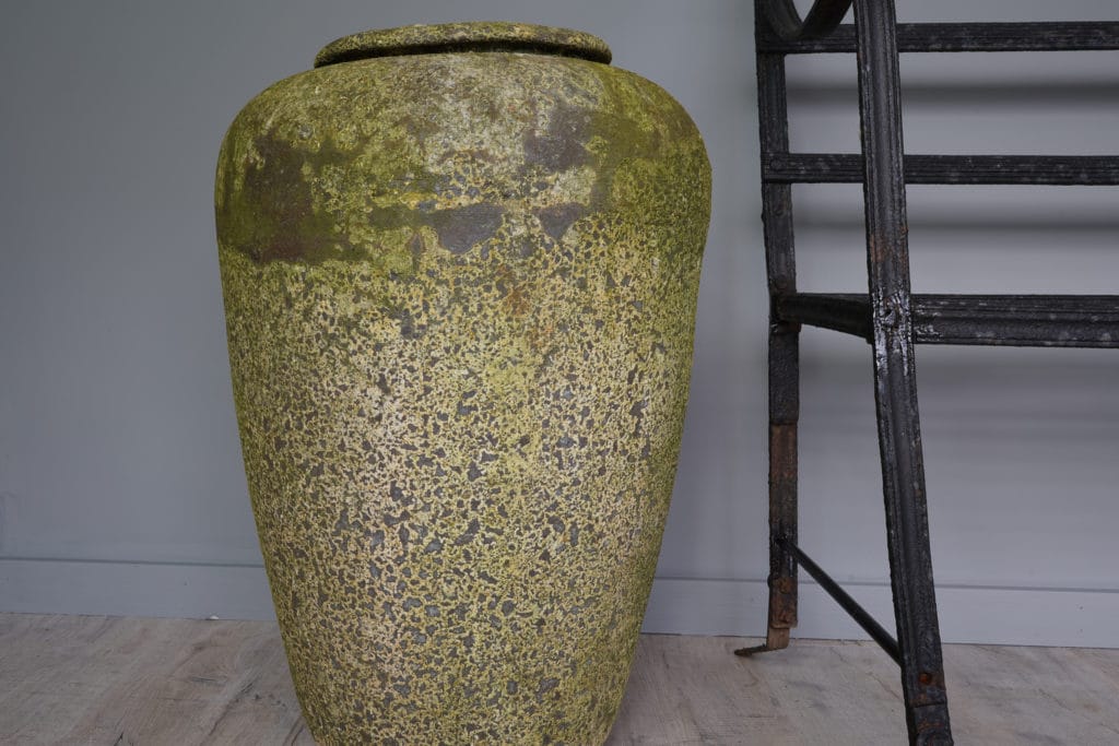 Green Mottled Clay Pot - DGA by Tina Bird
