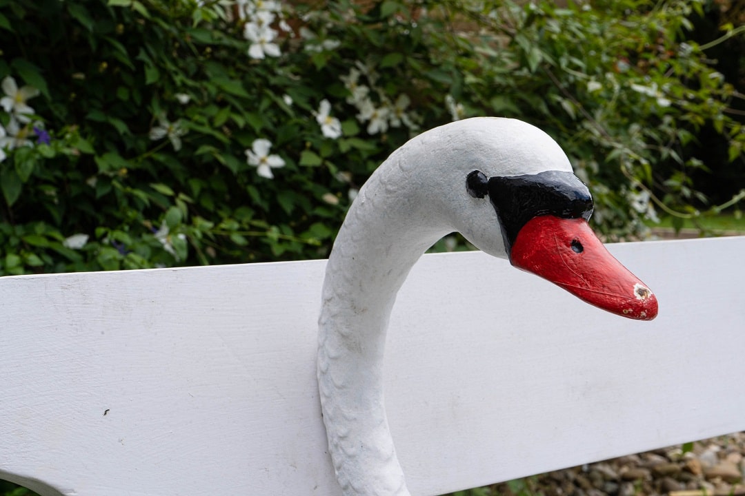 Antique Swan Garden Bench - DGA by Tina Bird