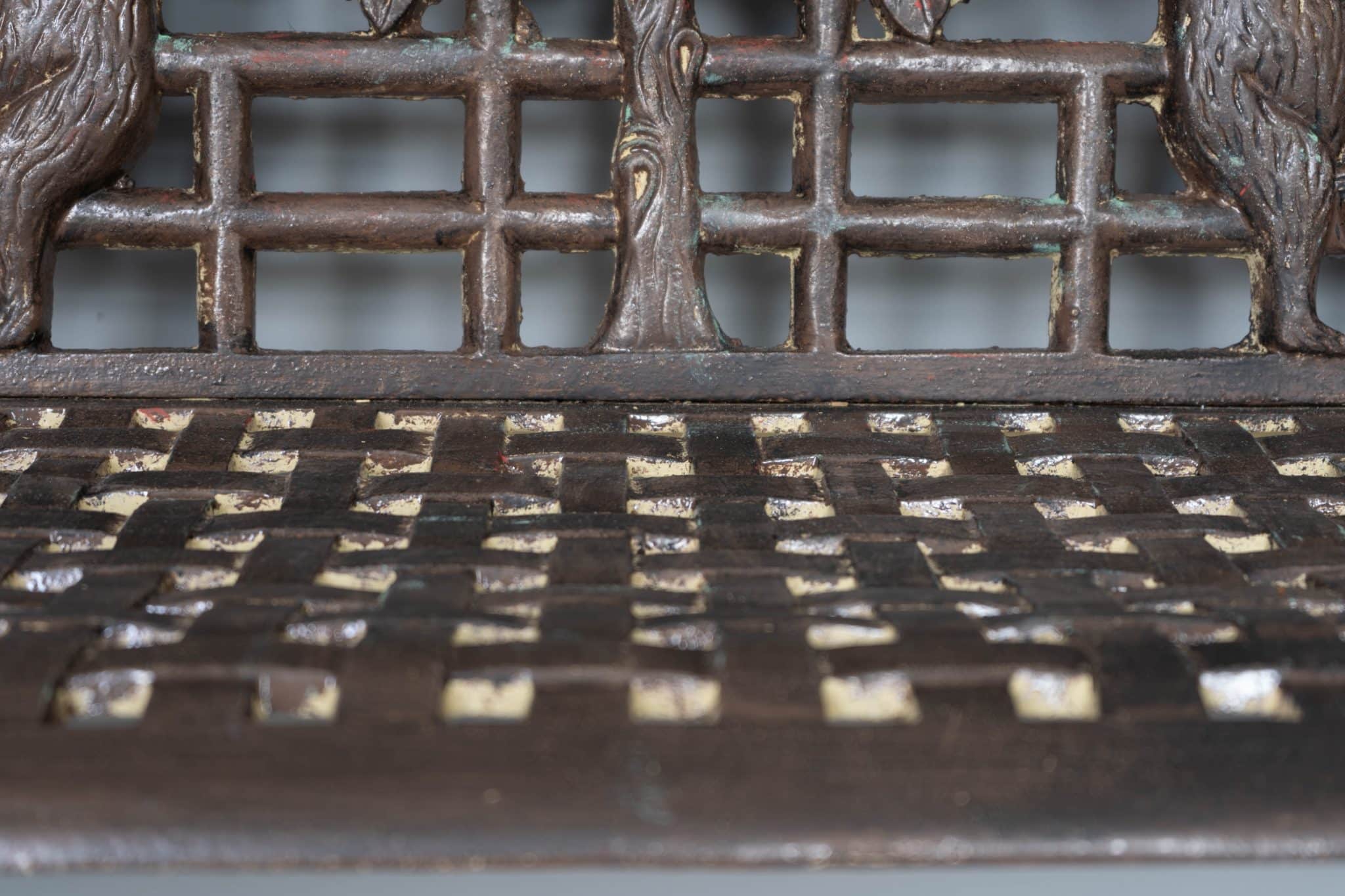 Exceptional Cast Iron Bear Garden Bench - DGA by Tina Bird