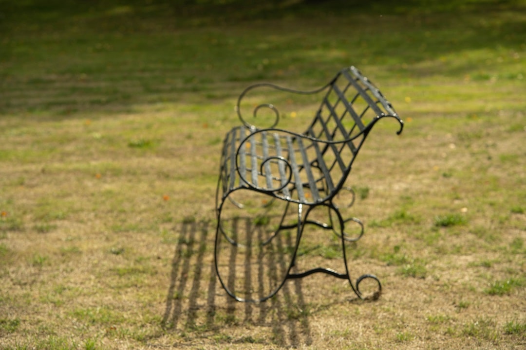 Large Victorian Strapwork Garden Bench - DGA by Tina Bird