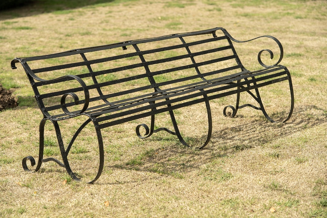 Large Victorian Strapwork Garden Bench - DGA by Tina Bird